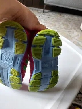 adidas | Shoes | Kids Adidas Bright Pink And Green Athletic Sneakers ...